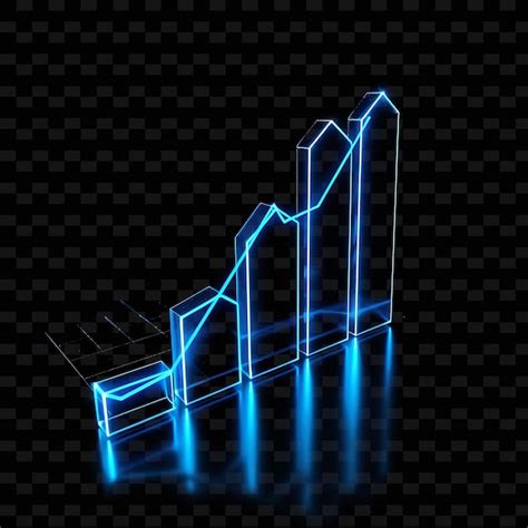 Premium Psd A Graph With Blue Letters That Say Graph On It