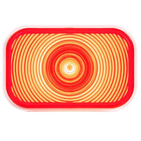 Buy Red Rectangular Led Sealed Light Big Rig Chrome Shop