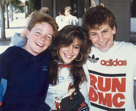 Mack Astin Alyssa Milano And Bobby Jacoby Hanging Out In The 80s Alyssa Milano Alyssa