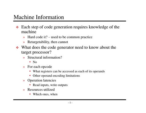 Ppt Eecs 583 Lecture 15 Machine Information Scheduling A Basic