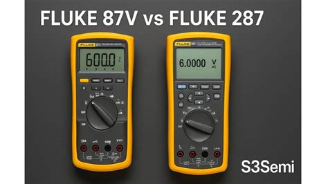 Fluke 87v Vs 287 How To Choose Your High Performance Multimeter