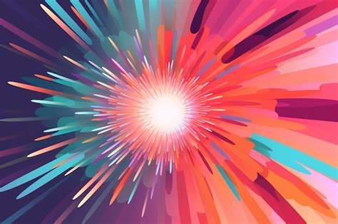Premium Photo Abstract Circular Geometric Background Starburst Dynamic Centric Motion Pattern