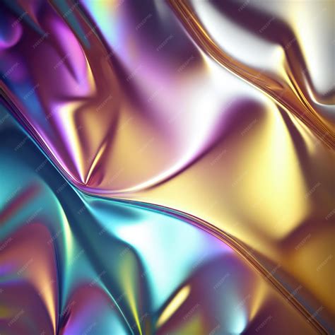 Premium Photo Abstract And Shiny Holographic Metallic Texture Background