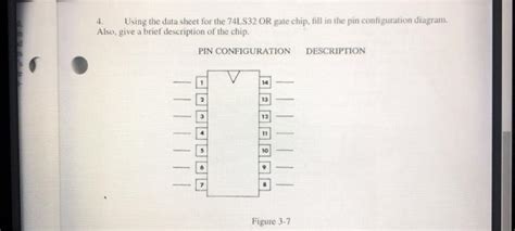 Solved 4 Using The Data Sheet For The 74ls32 Or Gate Chip