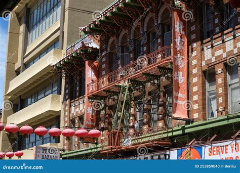 Buildings In San Francisco`s Chinatown Editorial Image Image Of