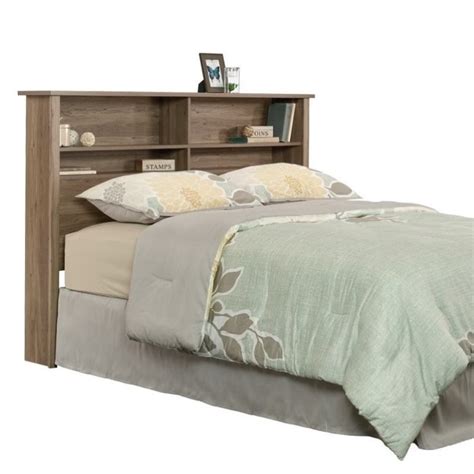 Sauder County Line Queen Bookcase Headboard In Salt Oak Cymax Business