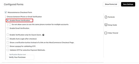 OTP Verification WooCommerce Checkout Form WordPress