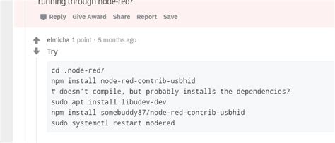 rbp4 unable to install the modul · issue 9 · somebuddy87 node red contrib usbhid · github