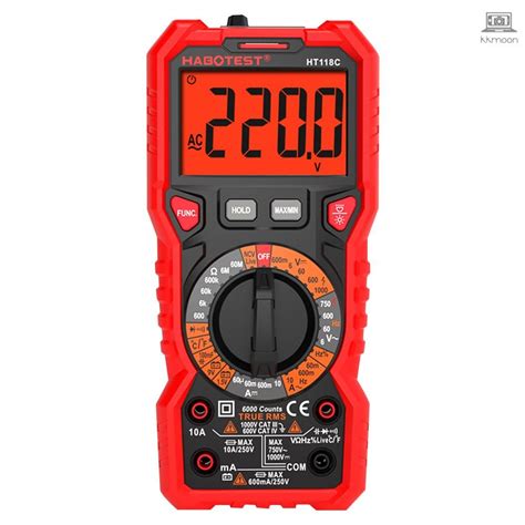 Jual Kkmoon Habotest Ht118c Digital Multimeter Manual Range Multi Meter