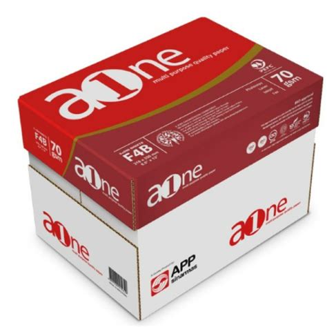 Jual Kertas Hvs F4 70gsm Merk Aone 1 Box Isi 5 Rim Kertas Fotocopy Print F4 70gsm 1 Dus