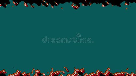 Colorful Abstract Wave Border With Animated Distortion Stock Footage