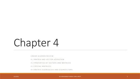 Linearalgebrappt