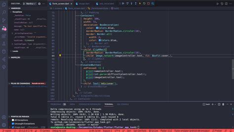 Bug Erro Na Image Flutter Controller Navegação E Estados Alura