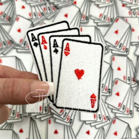 Ace Cards Patch Trucker Cap Patch Iron On Diy Patch Ace Patch Etsy