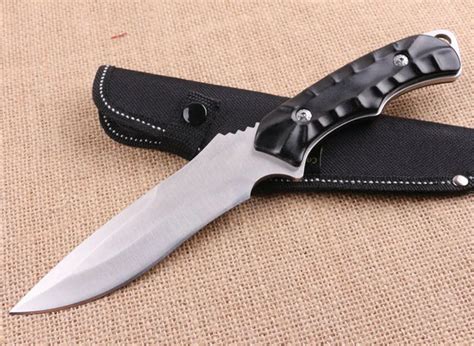 Premium Quality Survival Knife 440c Steel Titanium Coated Blade