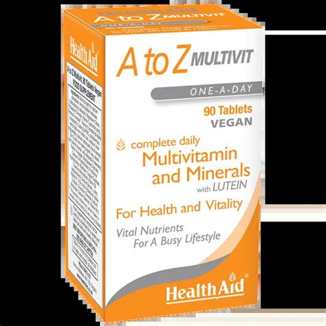 Healthaid A To Z Multivitamin And Minerals Tablets Pack Of 90