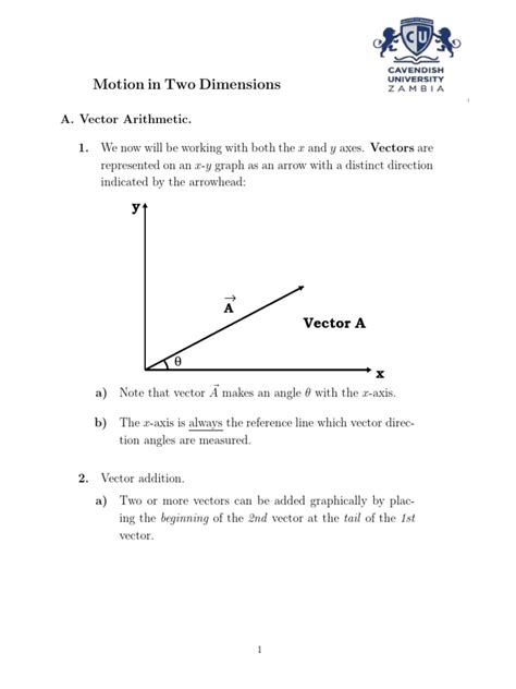 vectors motion in two dimensions pdf acceleration euclidean vector