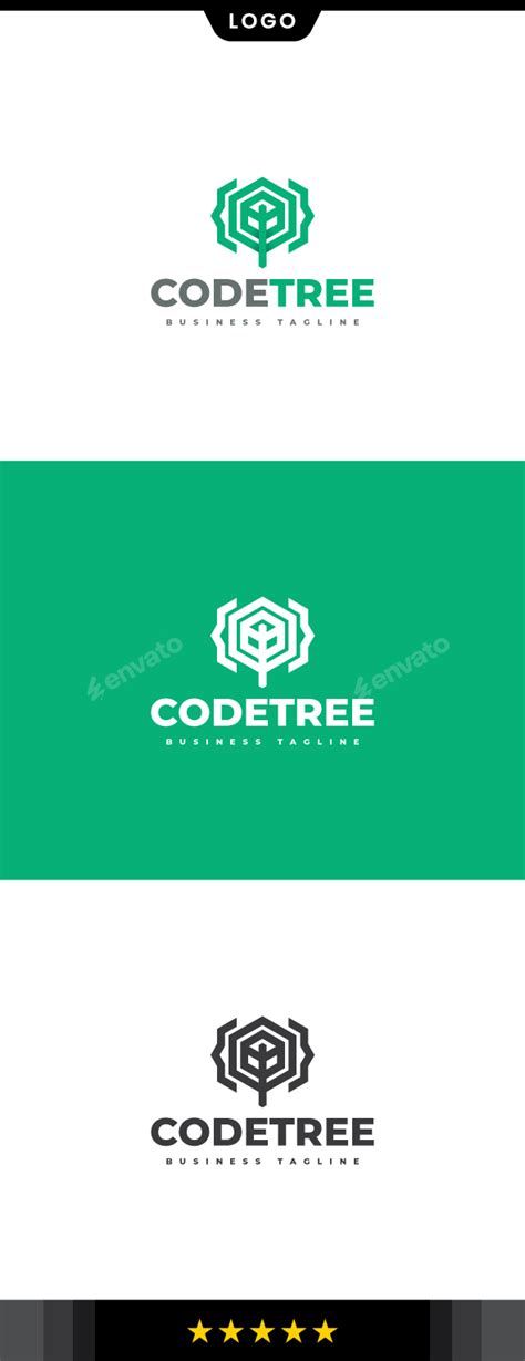 Coding Tree Logo Template Logo Templates Graphicriver