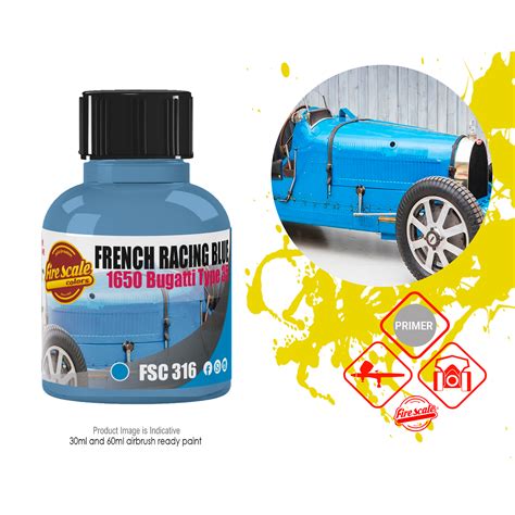 French Racing Blue 1650 Bugatti Type 35