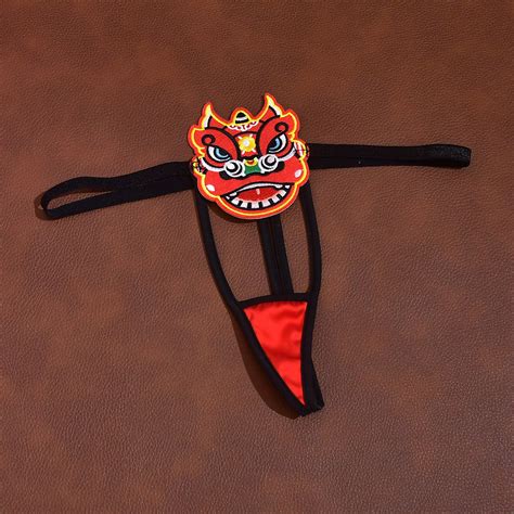 Kadinishi 性感开裆丁字裤女士窄小免脱情趣诱惑卡通虎头图布贴t 阿里巴巴