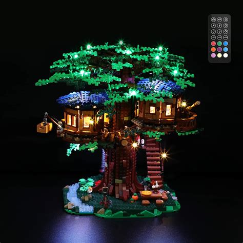 GEAMENT LED Light Kit Remote Control Compatible With LEGO Tree House Playset Lighting Set