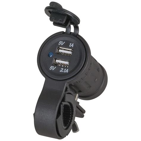 Motorcycle Dual USB Socket Mount Jaycar Australia