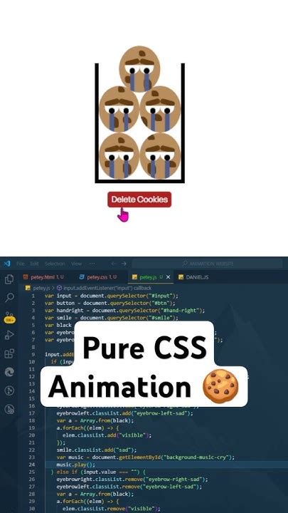 Delete Cookies Css Animation Youtube