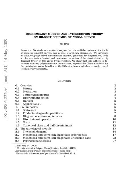 Pdf Tautological Module And Intersection Theory On Hilbert Schemes Of