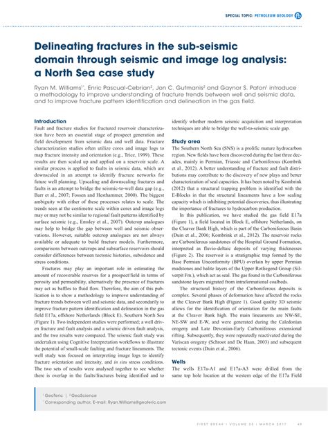 Pdf Evaluating The Gap Between Seismic Scale And Well Scale
