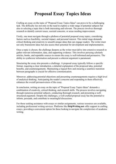 Topics For Argumentative Essaypdf Hobbies And Interests