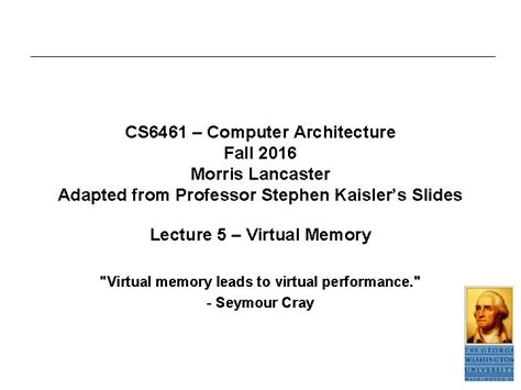 cs 6461 computer architecture fall 2016 morris lancaster