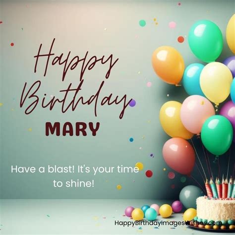 Happy Birthday Mary Images And Wishes 2025