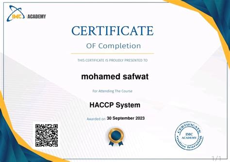 Mohamed Safwat On Linkedin Succesfully Completed Haccap System Course