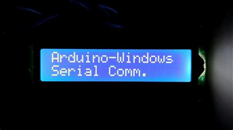 serial communication between arduino and window