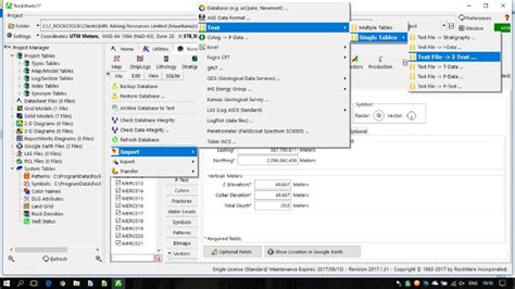 import for single text file not working rockworks rockware support
