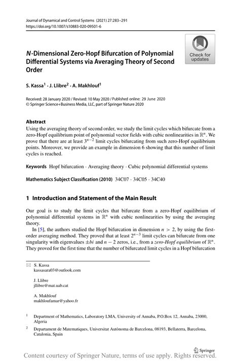 N Dimensional Zero Hopf Bifurcation Of Polynomial Differential Systems Via Averaging Theory Of