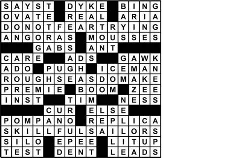 Free Printable Universal Crossword Puzzles Today Printables For Everyone