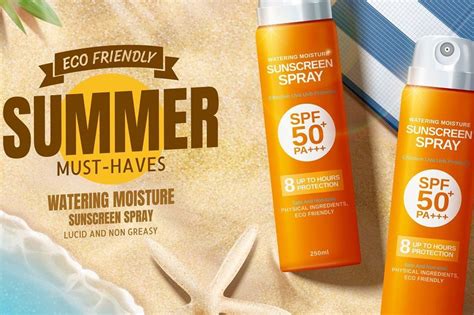 Sunscreen Spray Ads En 2024 Cosmeticos Disenos De Unas