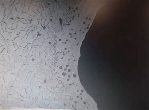 Grey Cast Iron Defect With Graphite Nodule Around The Hole Researchgate