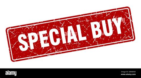 Special Buy Stamp Special Buy Vintage Red Label Sign Stock Vector