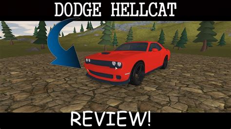 Dodge Hellcat Review In Vehicle Simulator Roblox Youtube