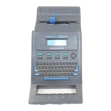 Brady Ls2000 User Manual Pdf Download Manualslib