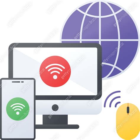 Wireless Local Area Network Connected Devices Concept Wifi Hotspots
