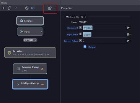 Intelligent Merge Mailmerge Custom Server Connect Module Node Wappler Extensions Wappler