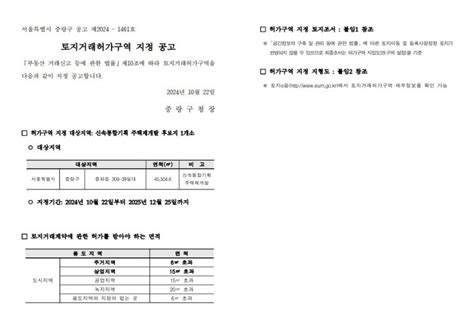 토지거래허가구역지정공고 중화동309 39 네이버 블로그