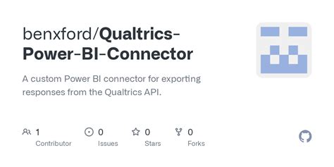 Github Benxfordqualtrics Power Bi Connector A Custom Power Bi Connector For Exporting