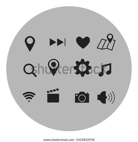 Linear Social Media Icons Set Vector Stock Vector Royalty Free Shutterstock