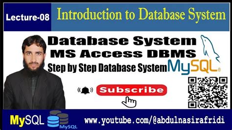 Lecture 08 Database System Access Dbms Database Using Ms Access