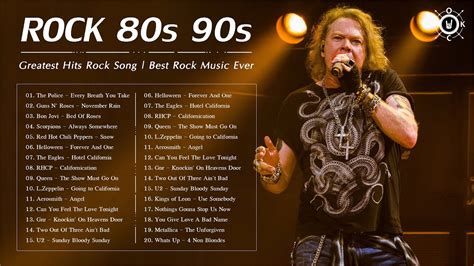 Rock Music The Best Rock Songs Of 80s And 90s Youtube