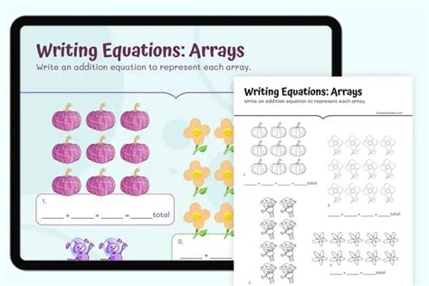 repeated addition arrays worksheet 2 oa c 4 workybooks